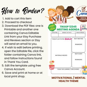 Editable Scout Meeting Agenda 12 Month Theme, Monthly Scout Meeting ...