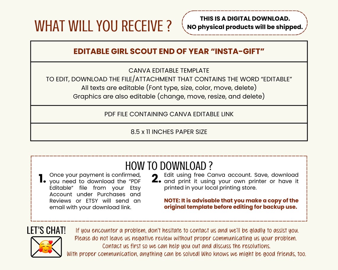 Girl Scout Gifts End of Year Troop Farewell Gift Bridging Ceremony ...