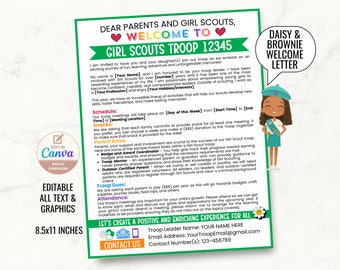 Girl Scout Troop Welcome Letter - Etsy