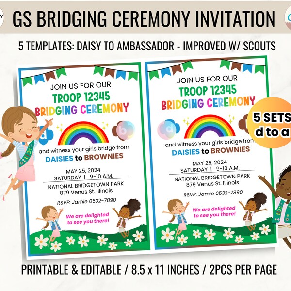 Girl Scout Bridging - Etsy