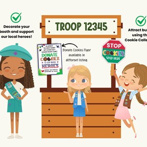 Scout Cookies Sold Here Poster Printable Cookie Booth Sign Stop for ...