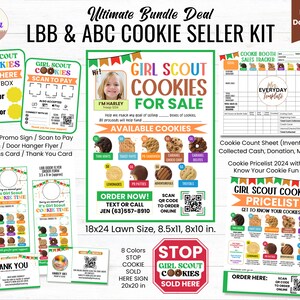 Editable Girl Scout Cookie Seller Kit 2024 for LBB & ABC Cookies With ...