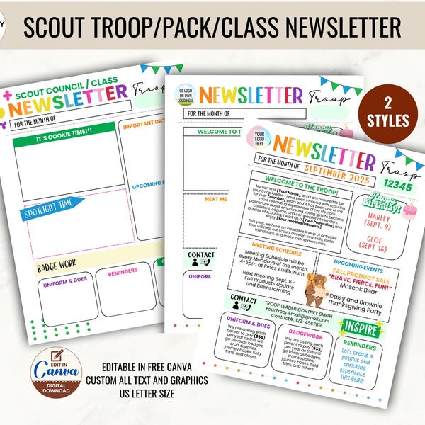 Cub Scouts Templates - Etsy