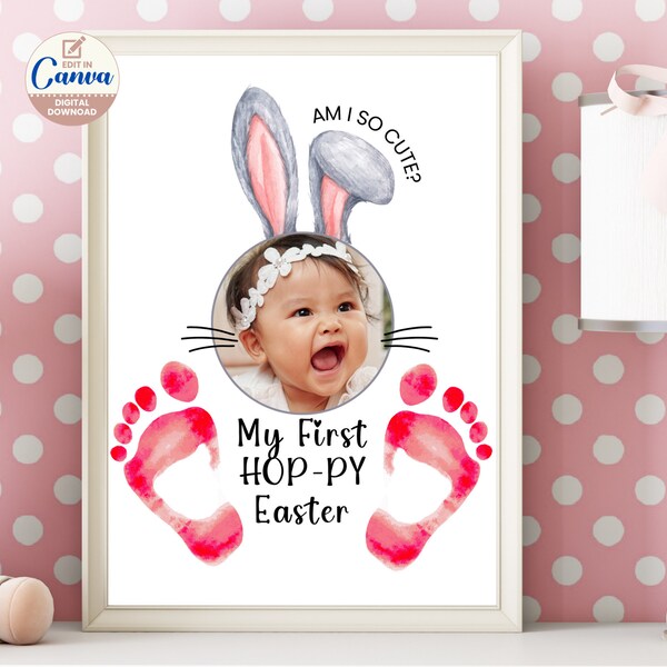 Baby Footprint Art - Etsy