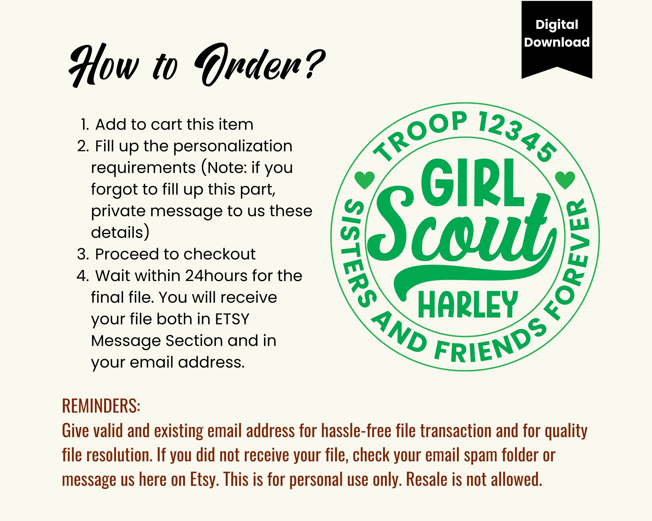 Girl Scout Troop Number PNG SVG Personalized Troop Leader Daisy ...