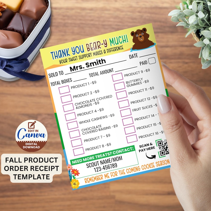 Customized Receipt Cards - Etsy