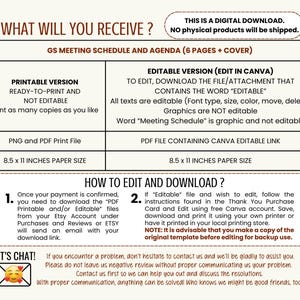 Girl Scout Planner, Girl Scout Meeting Agenda & Meeting Schedule, Scout ...