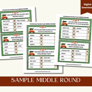 Christmas Family Feud Game Printable, Holiday Family Feud, Family ...