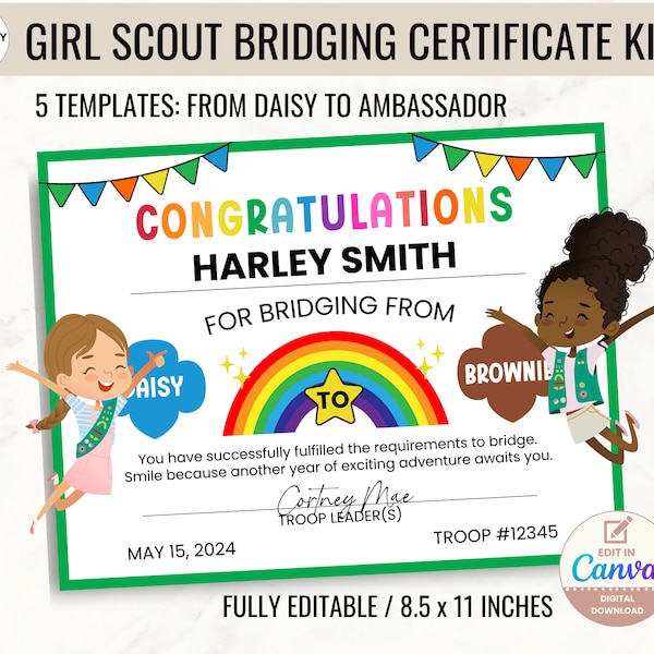 Girl Scout Bridging - Etsy