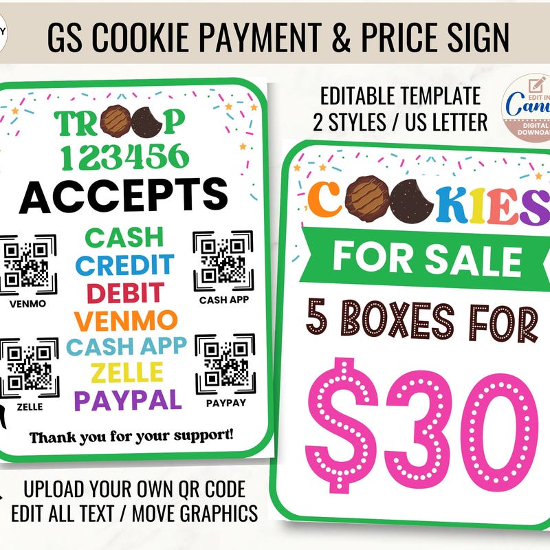 Cookie Booth Sign - Etsy