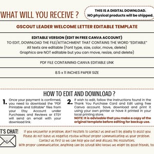Editable Sc0ut Welcome Letter to Parents and Sc0uts, Troop Leader ...