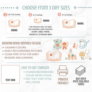 Printable Toy Storage Labels: Montessori Classroom Organization ...