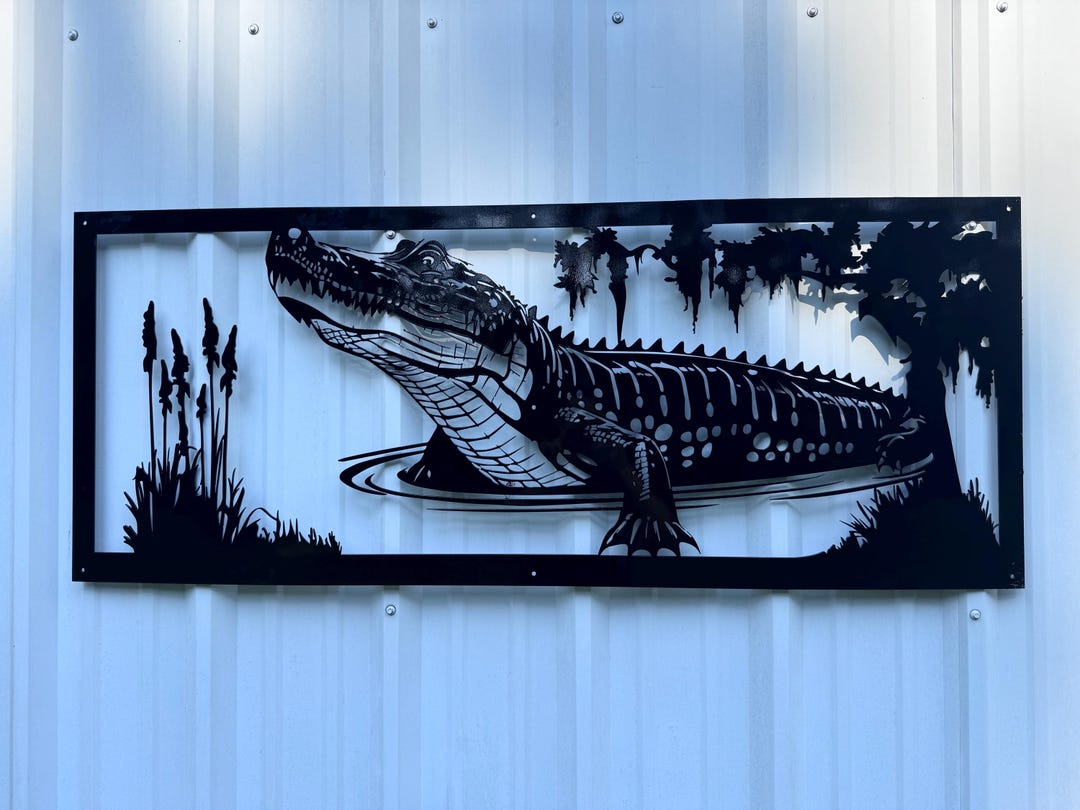 Custom Metal Gator Sign - Etsy
