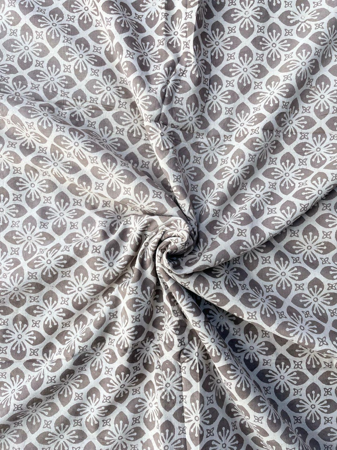 Natural Dyed Dabu Block Printing,indigo Bagru Cotton Fabric, Indian ...