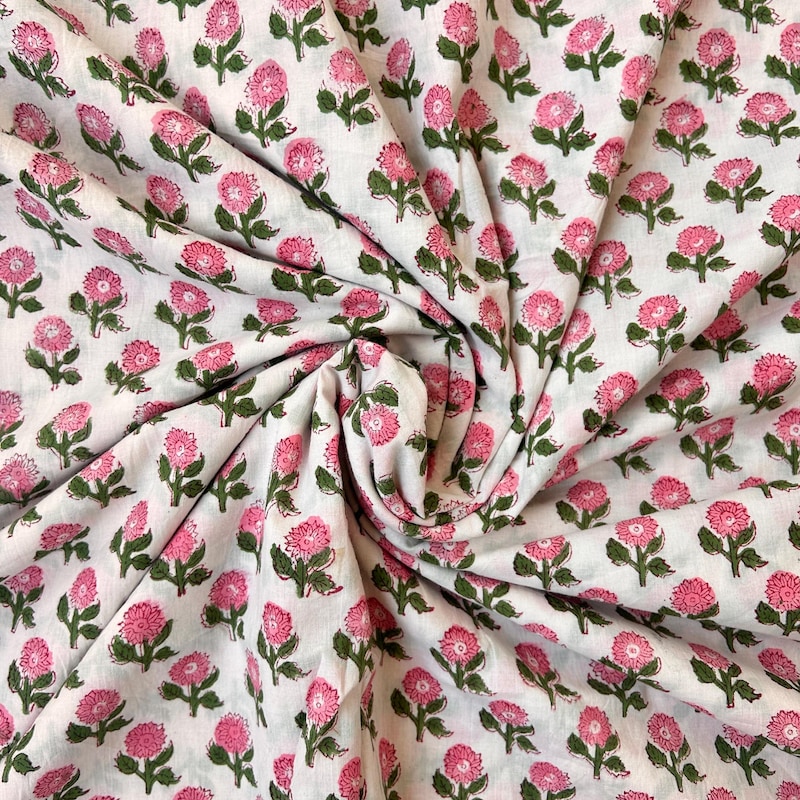 Pink Indian Block Print Lampshade - Etsy