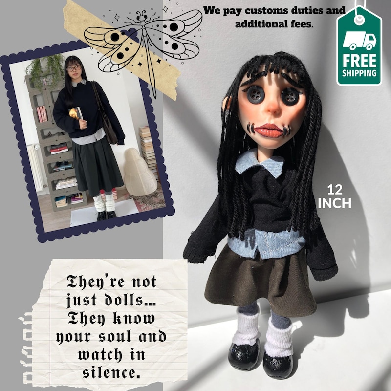 Doll Handmade Button - Etsy