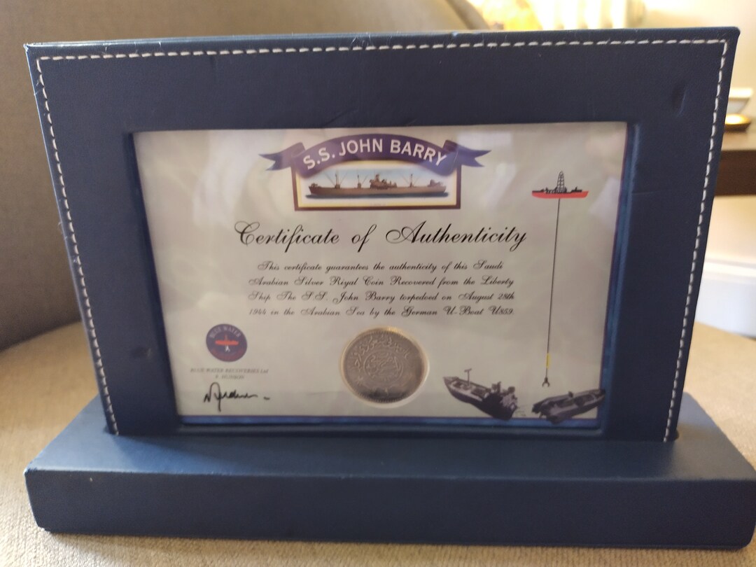 A Saudi Arabian Silver Riyal Coin Recovered From the S.S. John - Etsy