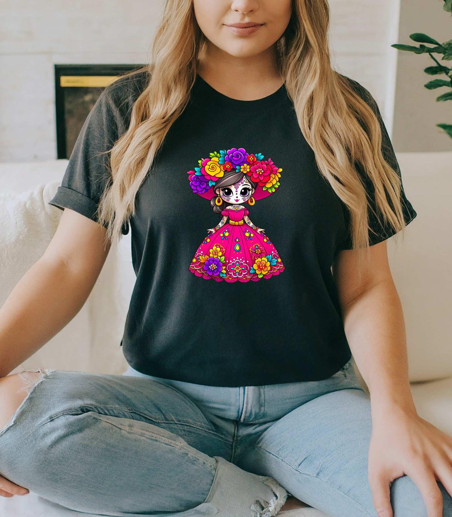 Catrina, Cute Catrina, Day of the Dead, Dia De Muertos, Digital Print ...