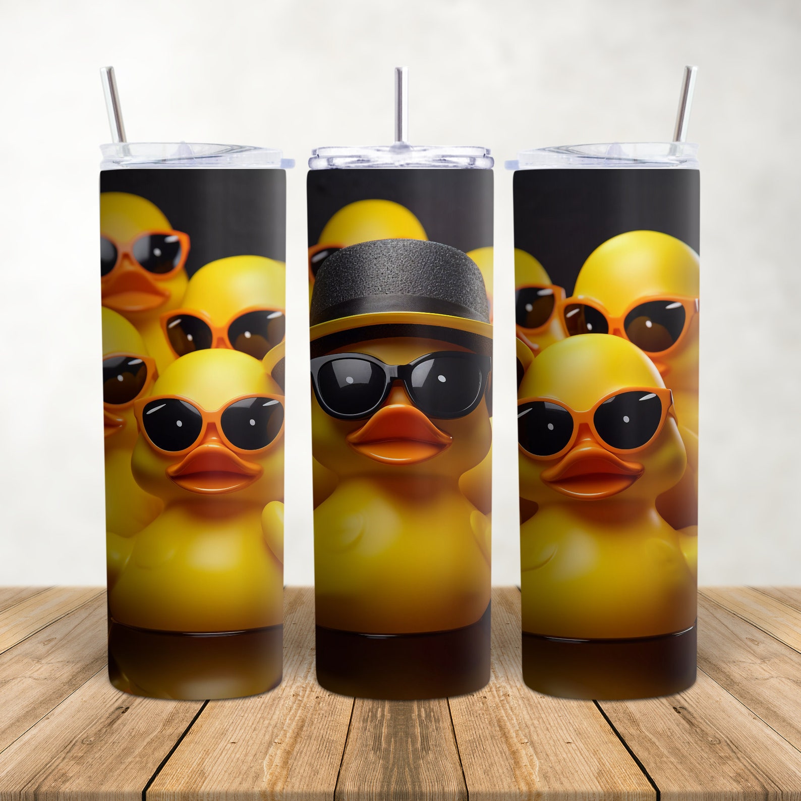 3D Rubber Duck Tumbler Wrap Sublimation Design Download PNG Ducky ...