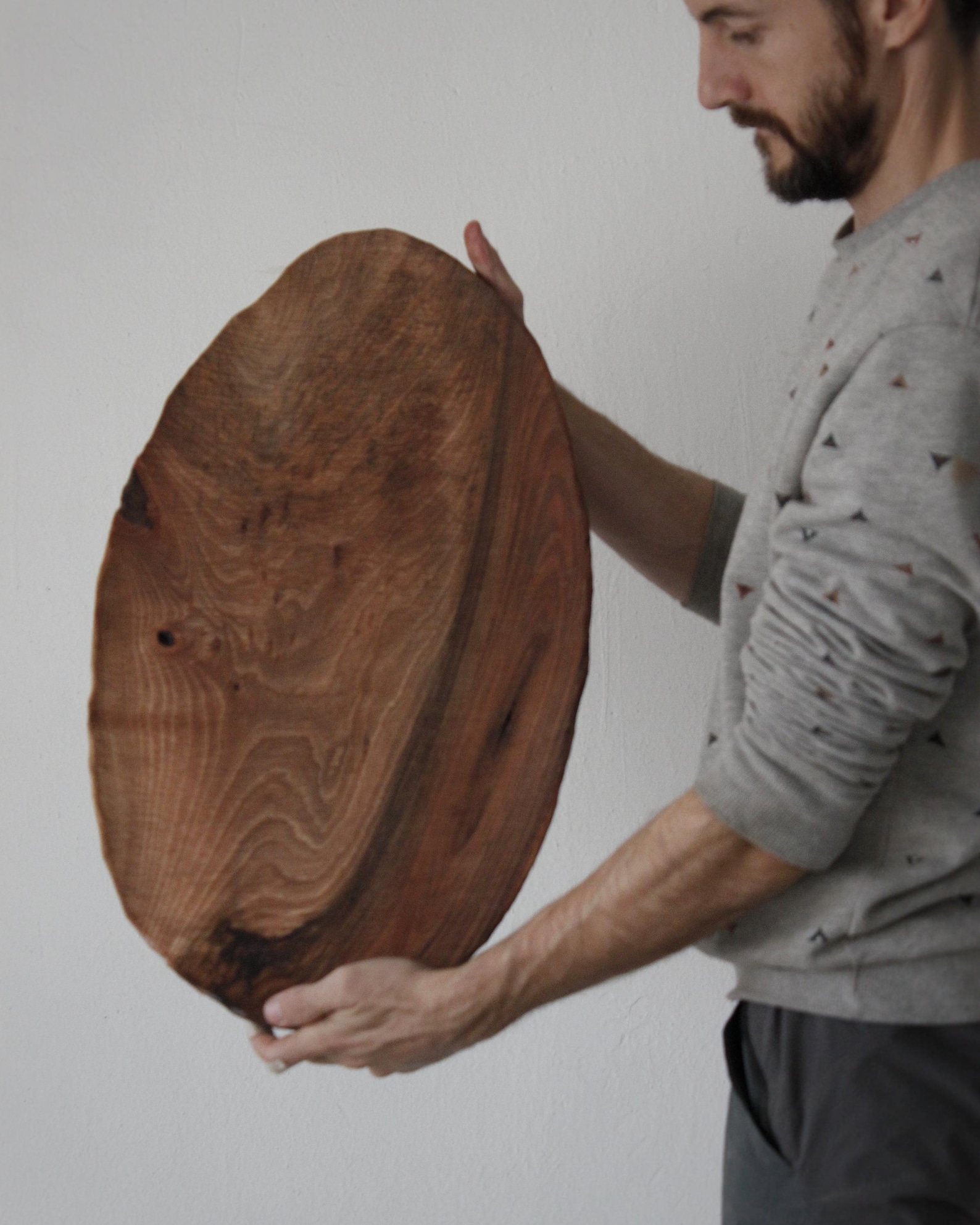 Hand Carved Walnut Centerpiece, Fruit Bowl, Decoration Bowl, Unique ...