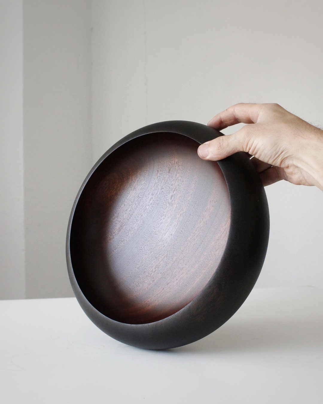 Sapele Salad Wood Bowl, Fruit Bowl, Decoration Bowl, Unique Handmade ...