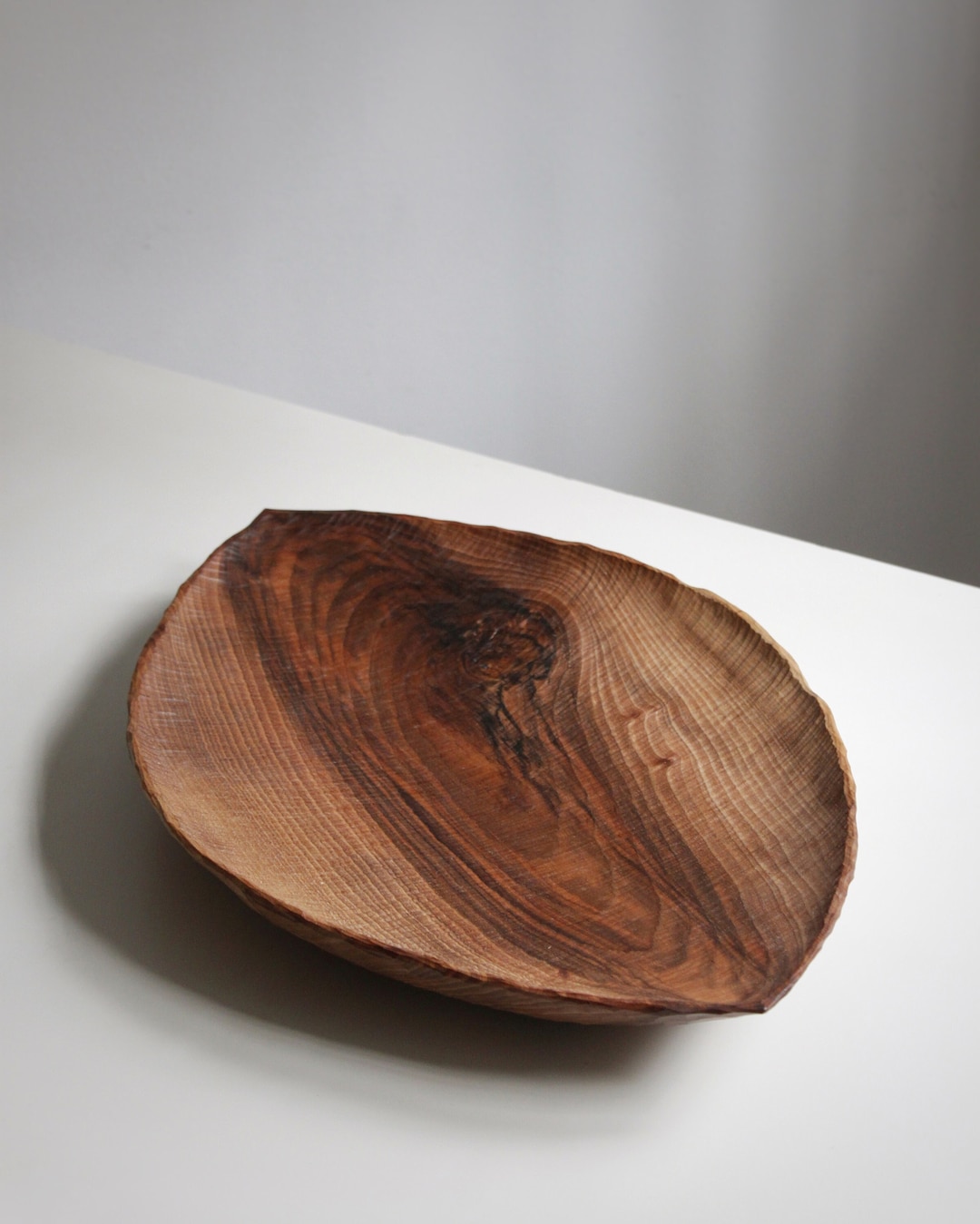 Hand Carved Walnut Centerpiece, Fruit Bowl, Decoration Bowl, Unique ...