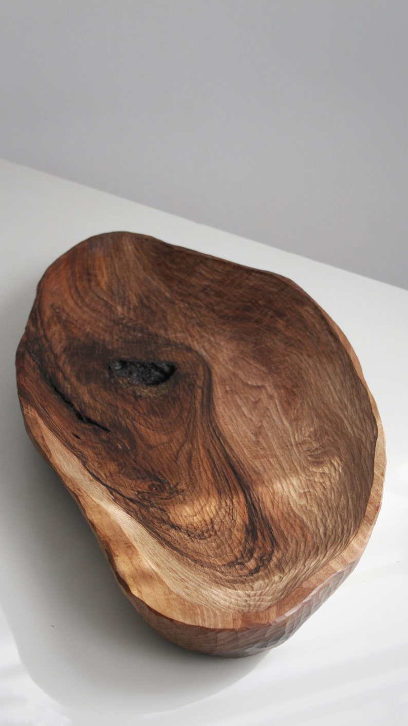 Hand Carved Walnut Centerpiece, Fruit Bowl, Decoration, Unique Handmade ...