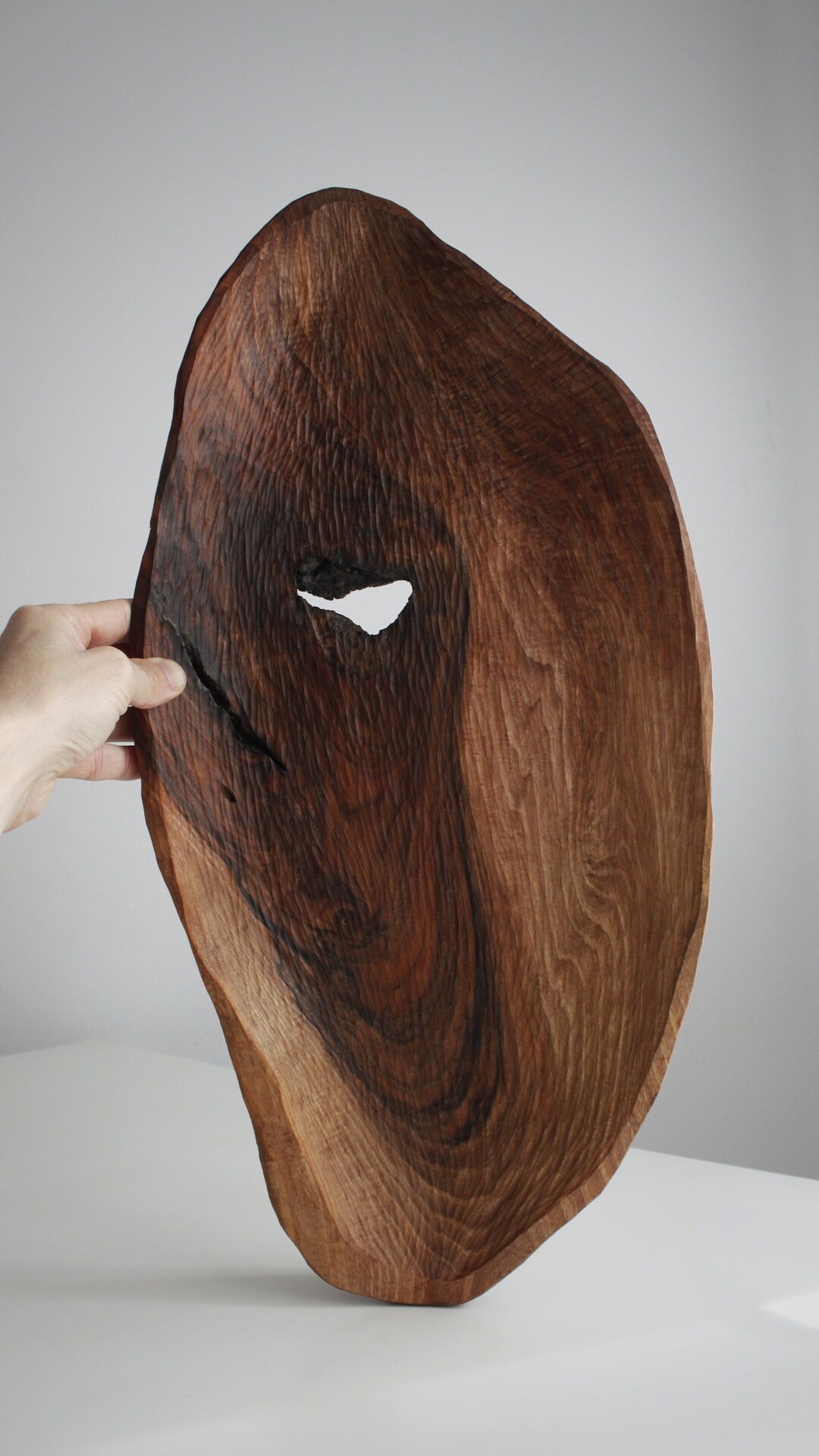 Hand Carved Walnut Centerpiece, Fruit Bowl, Decoration, Unique Handmade ...