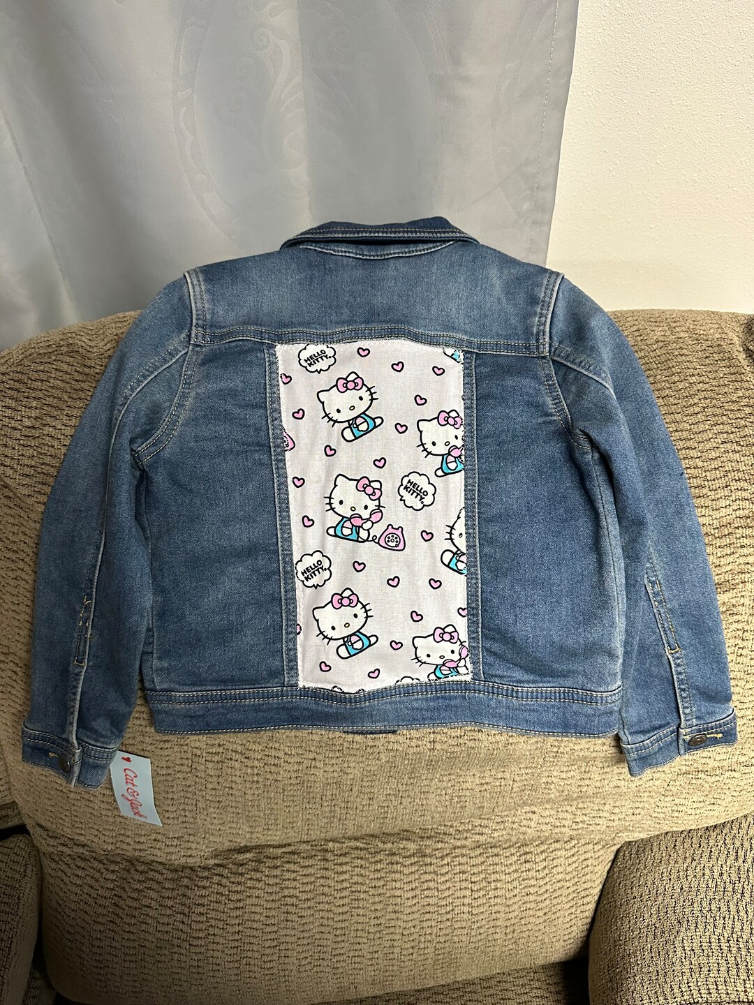 Girls Denim Hello Kitty Jeans Jacket 5T - Etsy