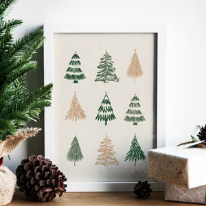 Christmas Printable Gallery Set of 3, Posters for Holiday Decor, Set of ...