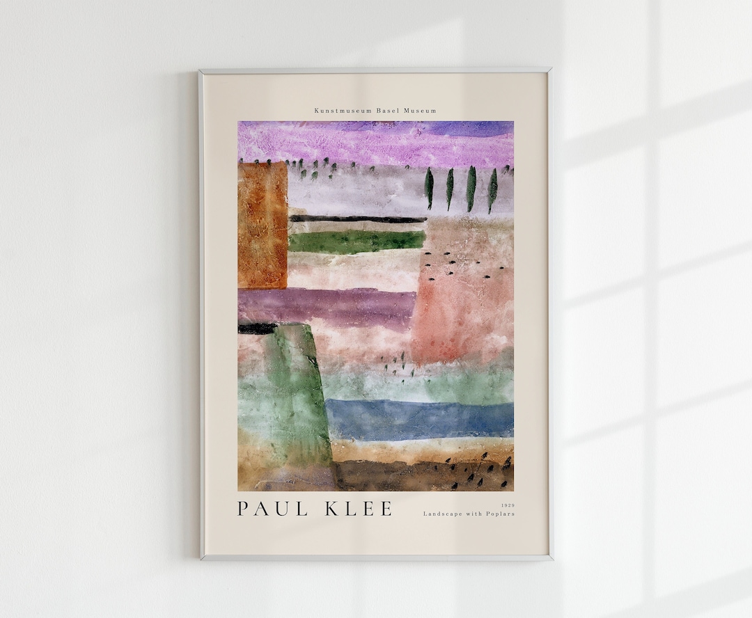 Paul Klee Landscape With Poplars 1929 Paul Klee Canvas Paul - Etsy