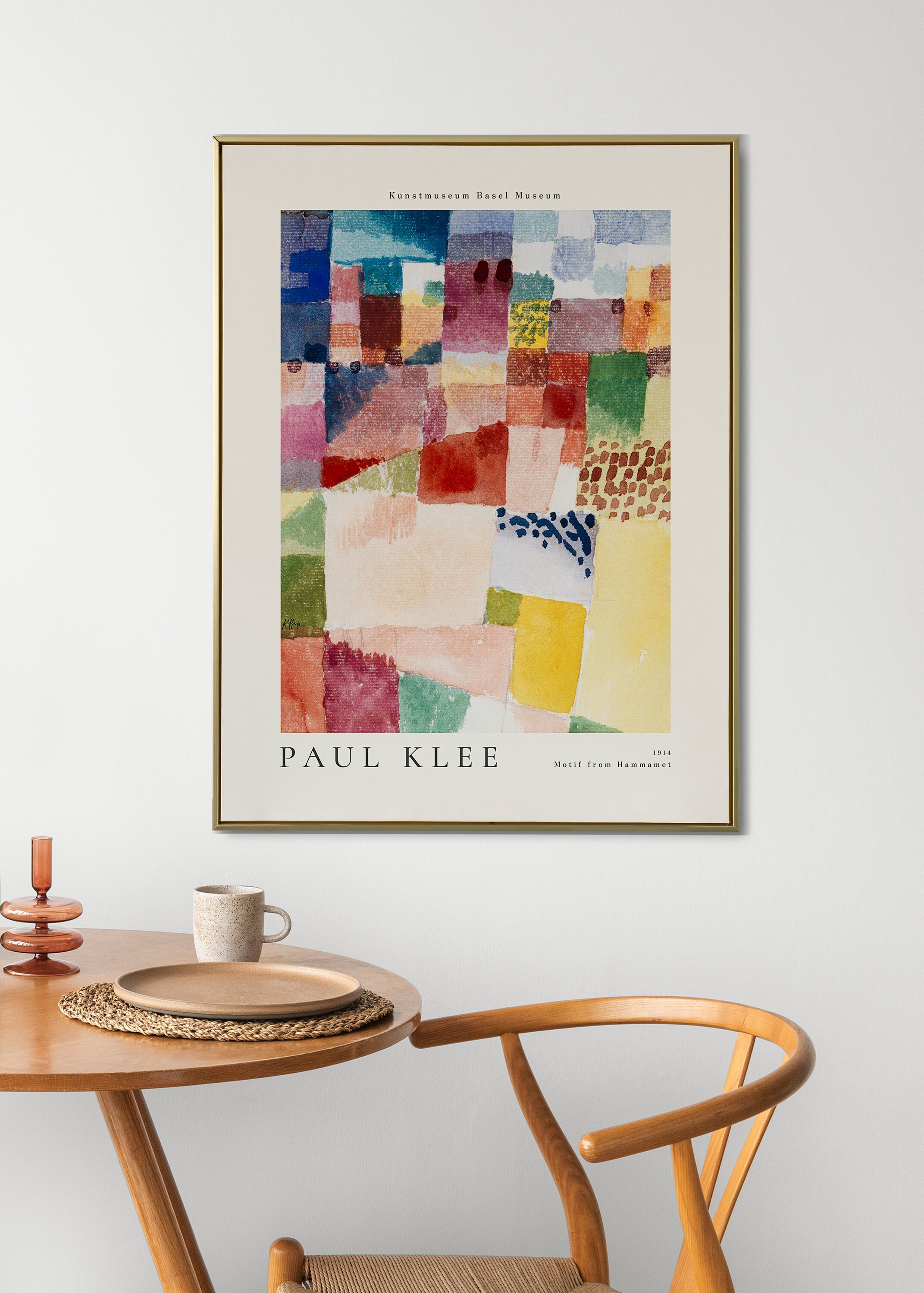 Paul Klee Motif From Hammamet 1914 Vintage Poster Colorful Art Print ...