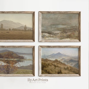 100 Vintage Printable Rustic Wall Art Prints Set, MEGA BUNDLE, Vintage ...