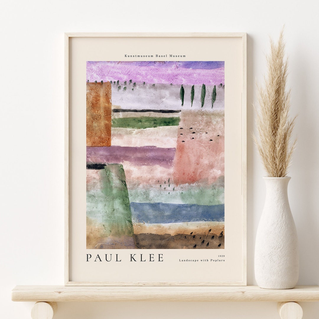 Paul Klee Landscape With Poplars 1929, Paul Klee Canvas, Paul Klee ...