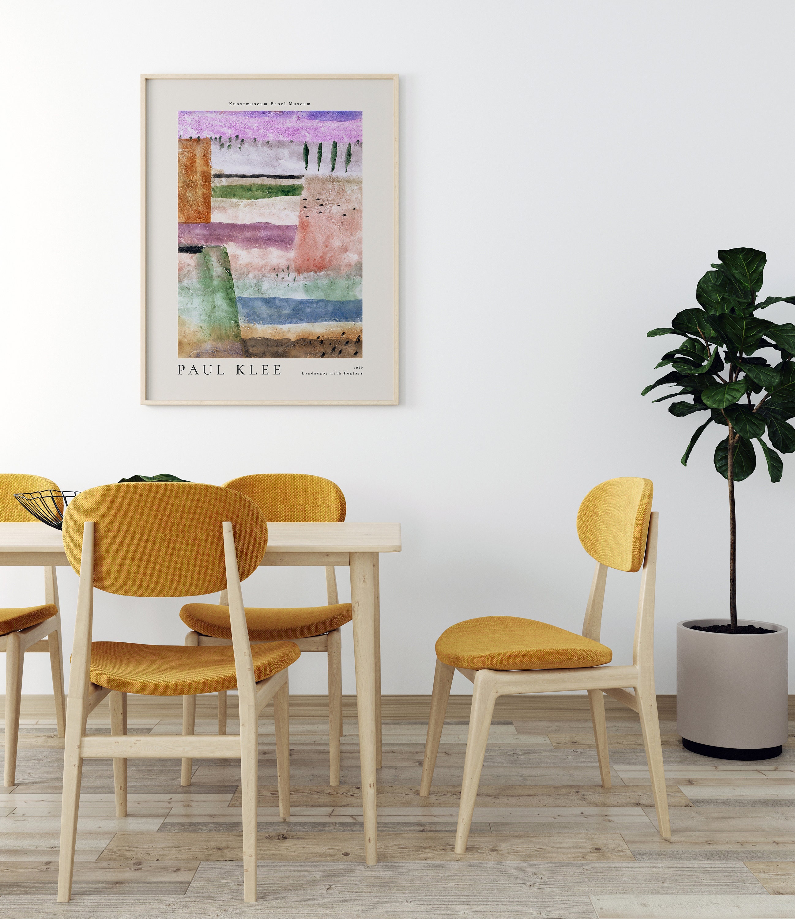 Paul Klee Landscape With Poplars 1929 Paul Klee Canvas Paul - Etsy