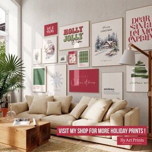 Christmas Printable Gallery Set of 3, Posters for Holiday Decor, Set of ...