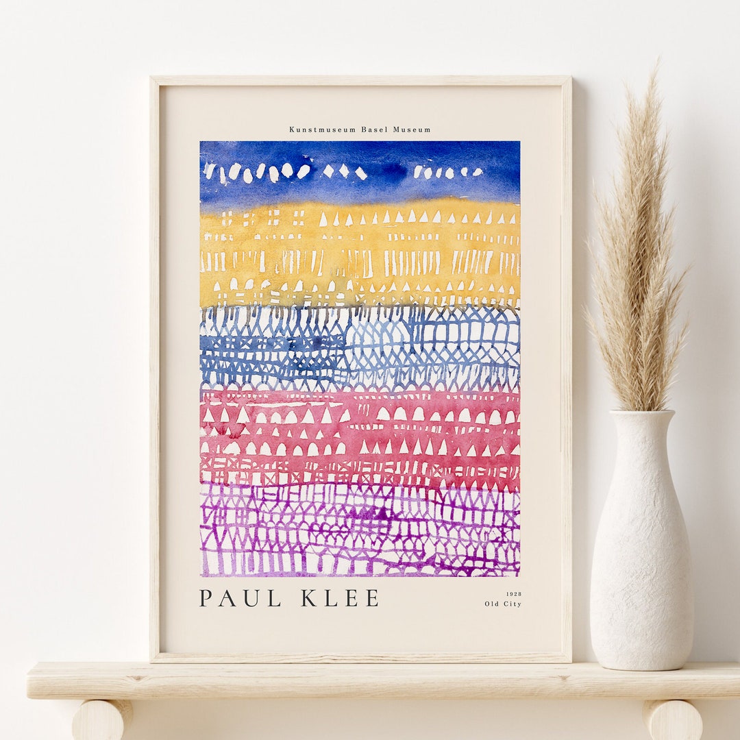 Paul Klee Old City Print - Kunstmuseum Basel Museum, Exhibition Art ...