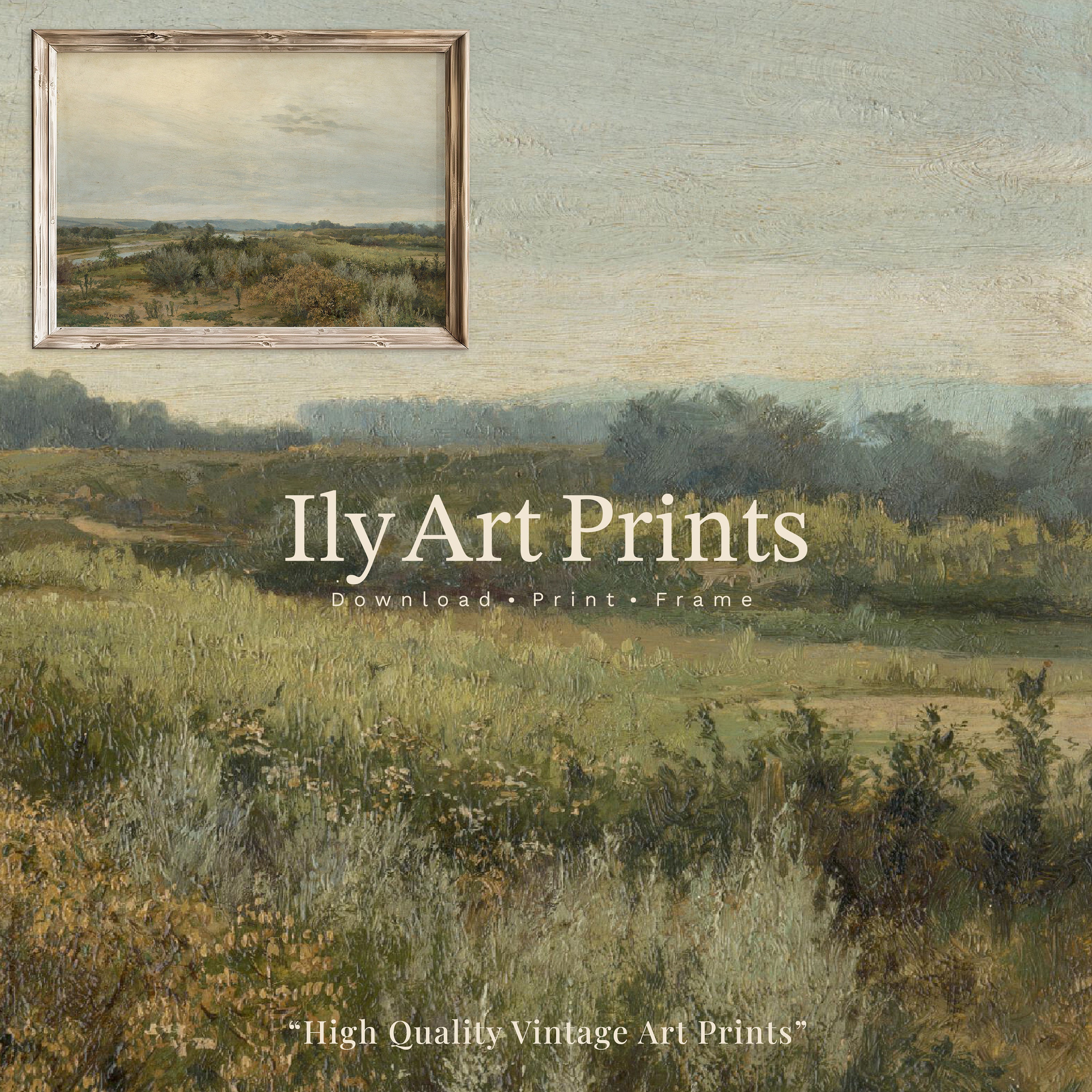 100 Vintage Printable Rustic Wall Art Prints Set, MEGA BUNDLE, Vintage ...