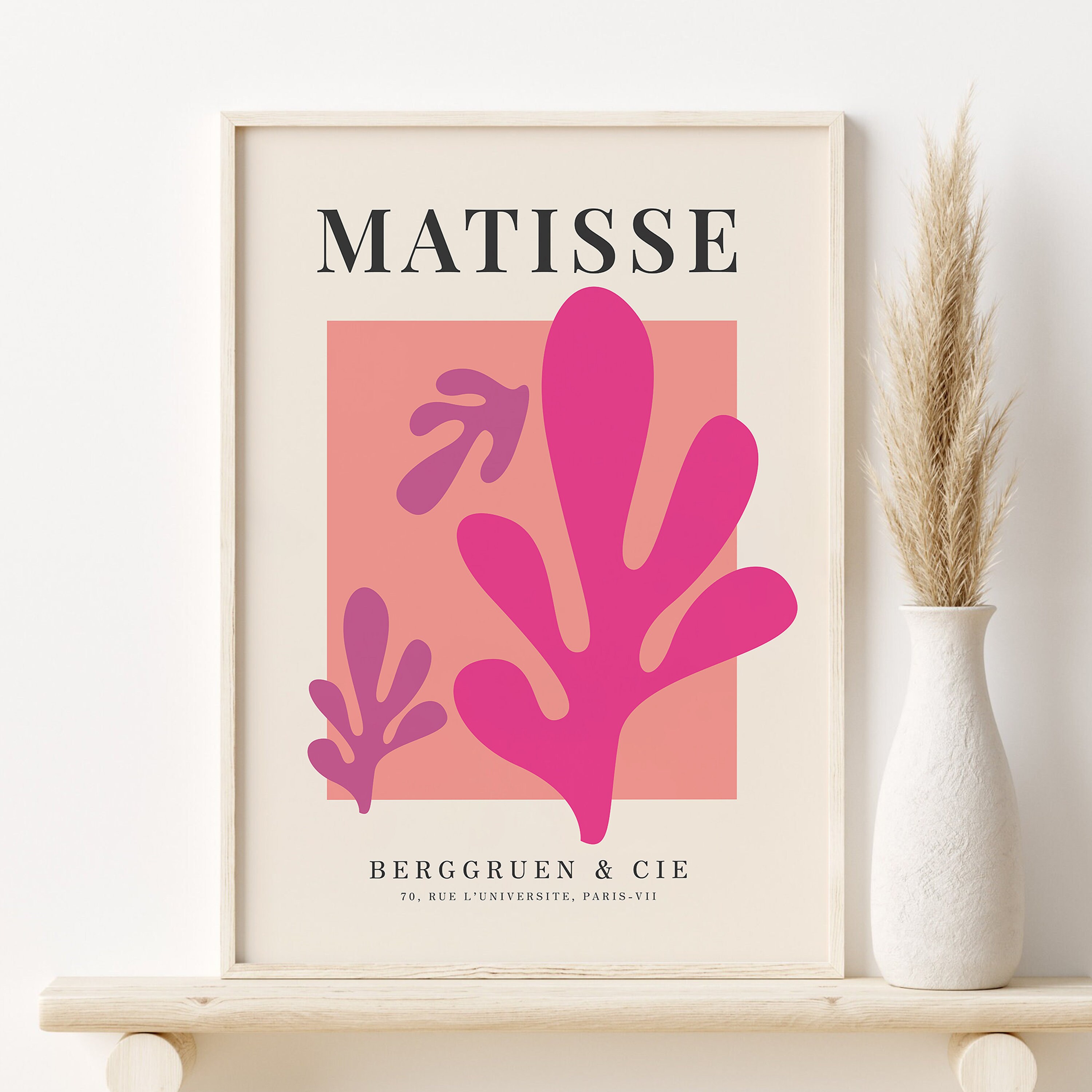 Matisse One Piece Poster Trendy Pink Matisse Cutouts Henri Matisse ...