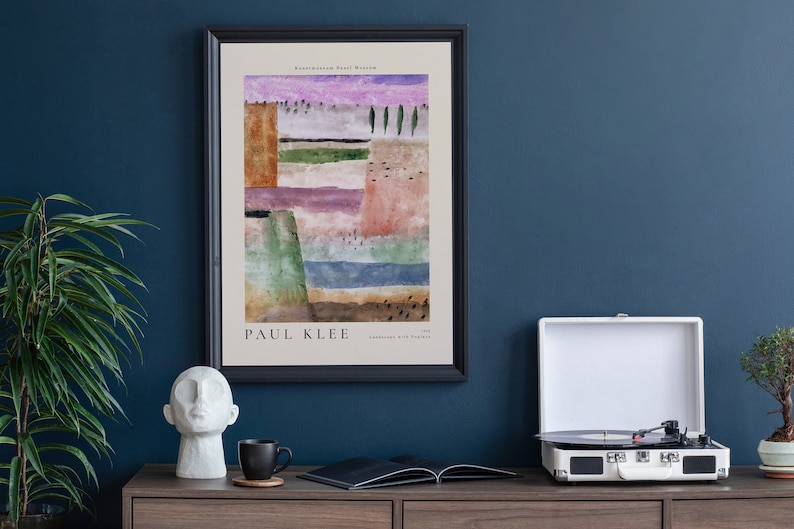 Paul Klee Landscape With Poplars 1929 Paul Klee Canvas Paul - Etsy