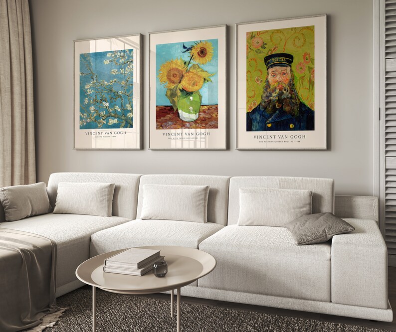 Vincent Van Gogh Set of 12 Art Prints , Eclectic Exhibition Poster ...