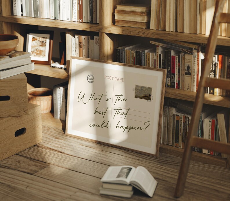 What's the Best That Could Happen Vintage Postcard Poster Trendy ...