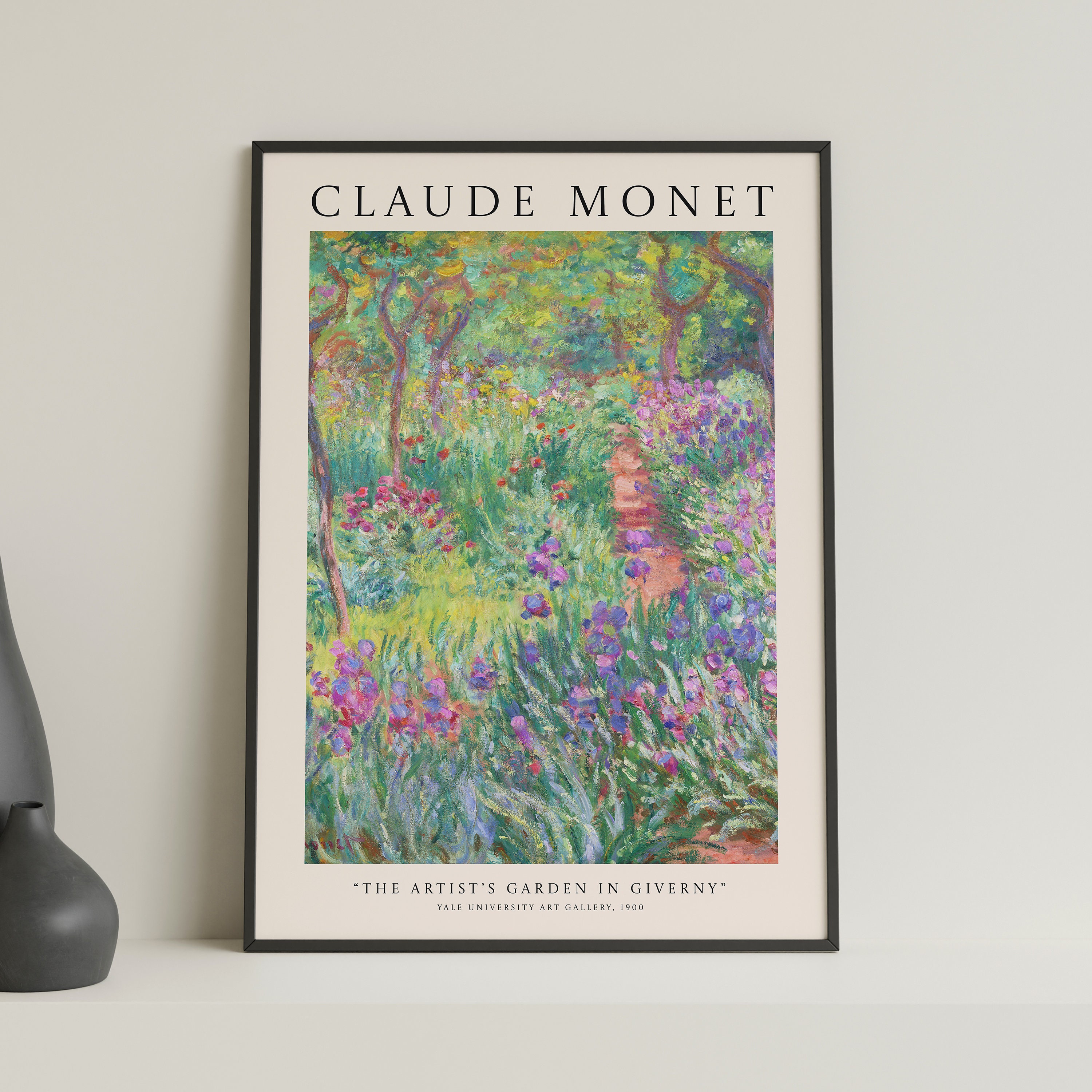 Claude Monet Wall Art Print, the Artists Garden in Giverny, Monet ...