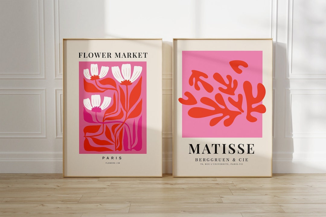 Henri Matisse Wall Art, Matisse Exhibition Art Posters, Set of 2 Wall ...
