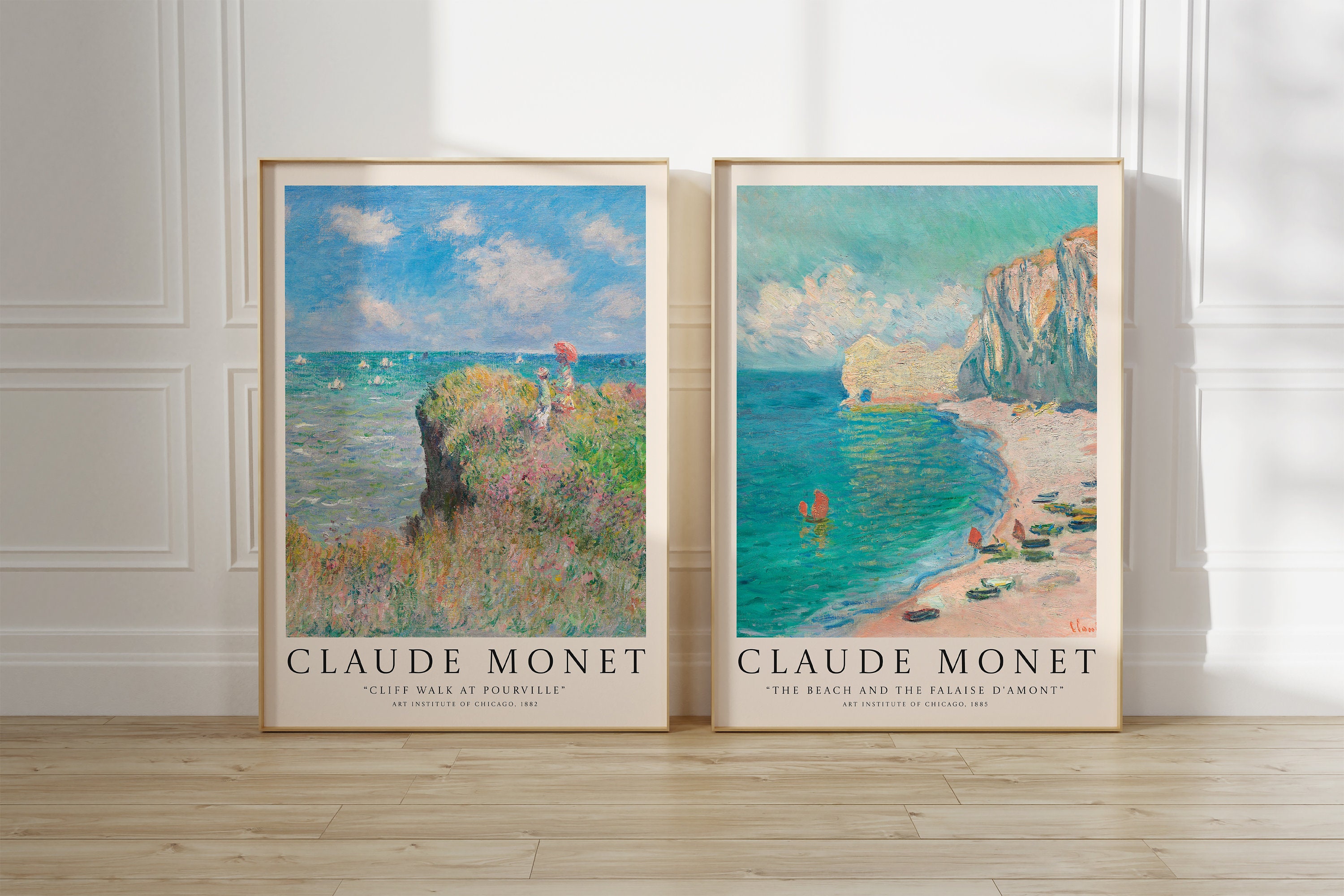 Monet Set of 12 Prints, Printable Wall Art, Vintage Painting Gallery ...