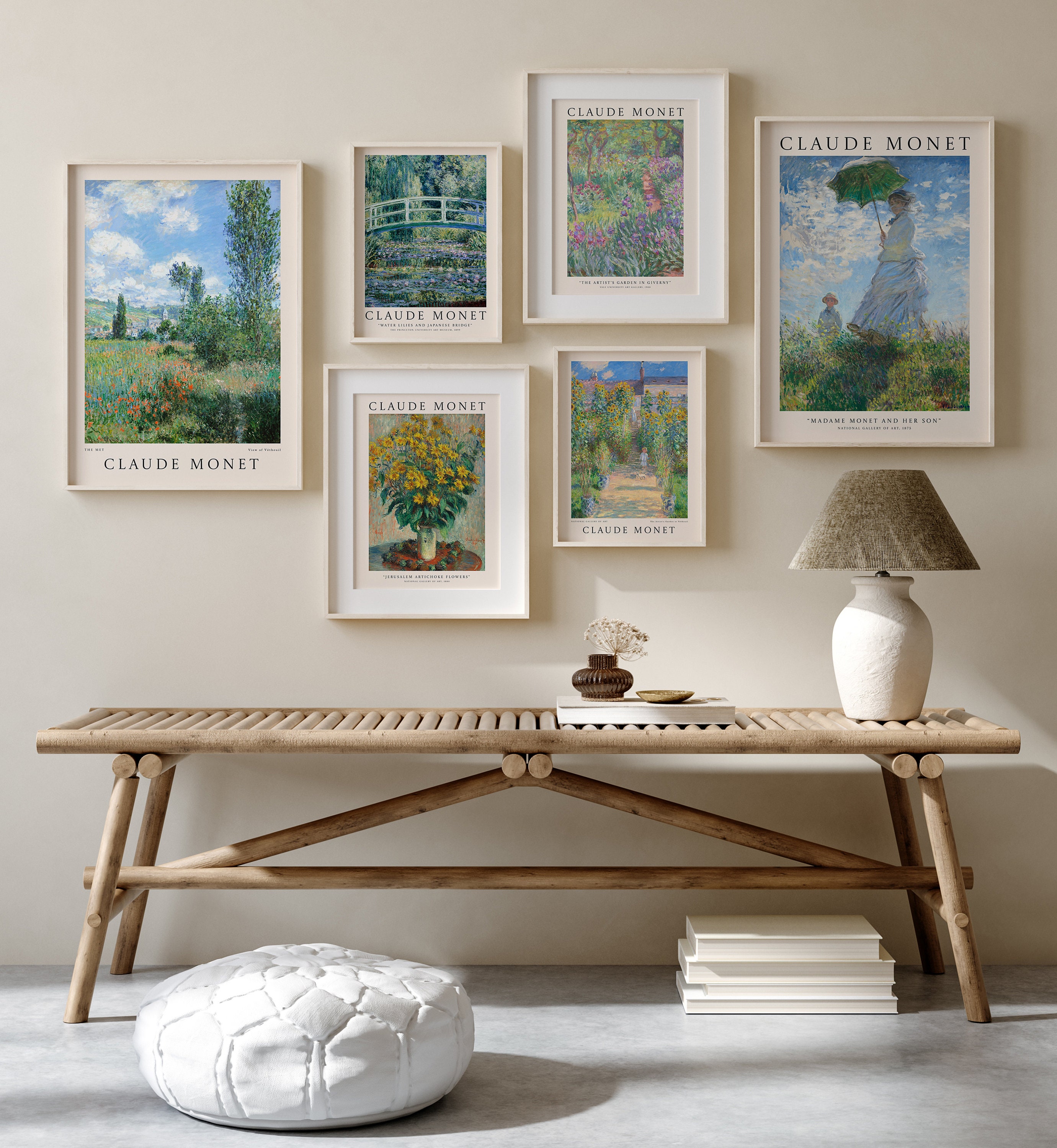 Monet Set of 12 Prints, Printable Wall Art, Vintage Painting Gallery ...