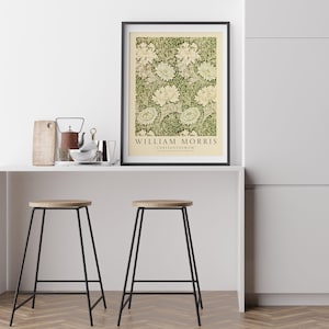William Morris Set of 3 Prints, Green William Morris Posters, Floral ...