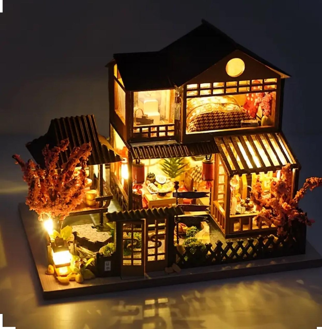 Handmade DIY Mini Japanese Villa Kit - Model for Decor & Gifts - Etsy