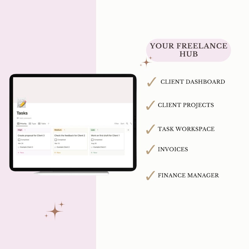 Freelancer Business Dashboard, CRM Client Tracker, Project Management ...