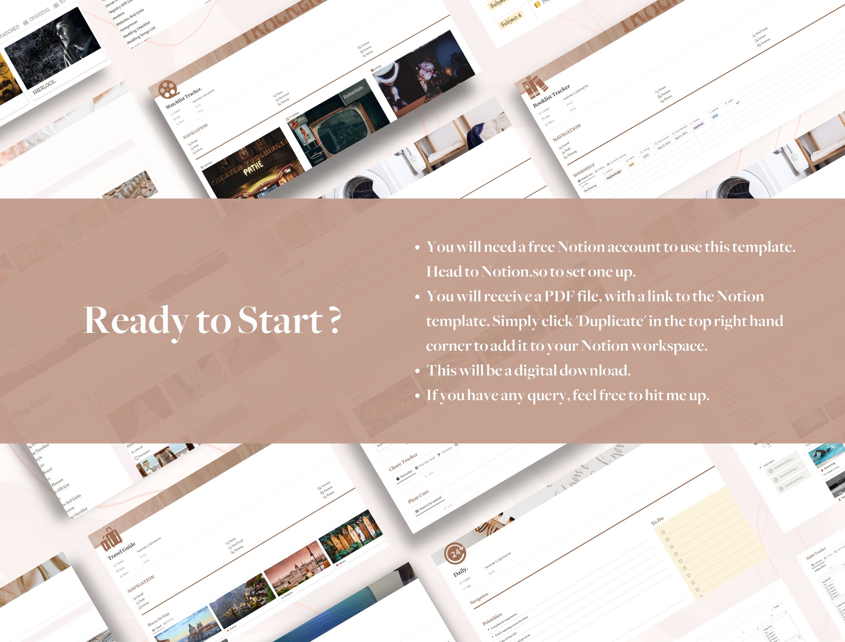 Notion Template Second Brain Notion Dashboard ADHD All in One Notion ...